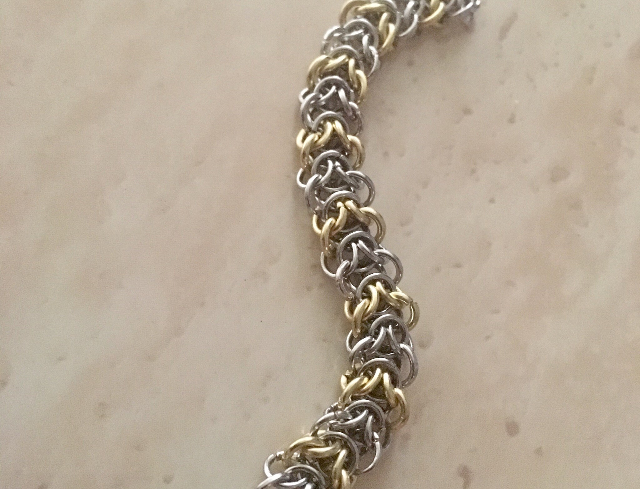 Two Tone Elfweave Chainmail Bracelet Chainmail, Chain Mail, Chainmaille ...