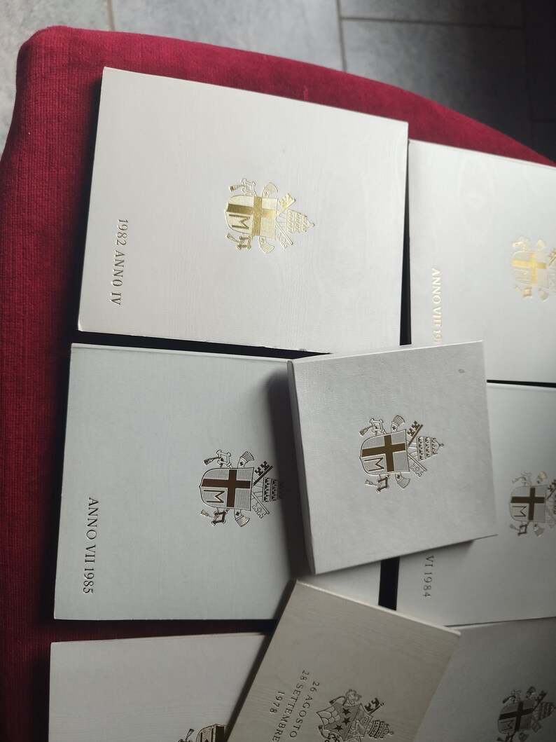 Sets of Coins Silver 0,835 Vatican City Perfect Condition Italy ...