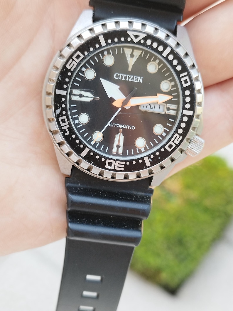Citizen Diver Watch Vintage Automatic Mechanical - Etsy