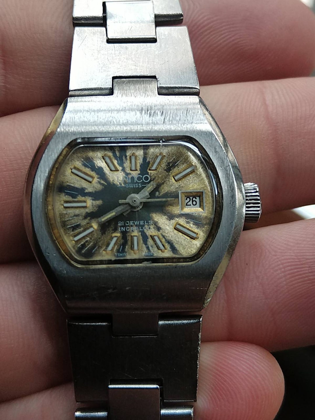 Lanco Women's Automatic Watch Amazing Dial 70s - Etsy