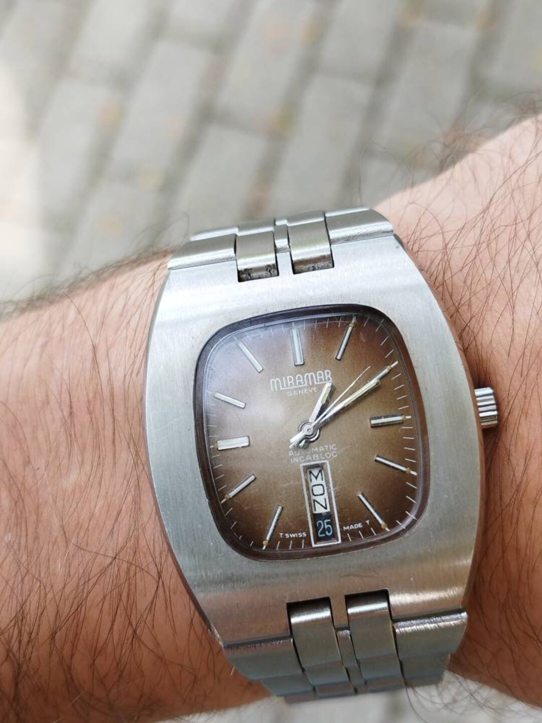 Miramar Genève Swiss Watch Curvex Automatic Watch Tropic - Etsy