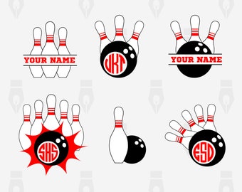 Bowling svg | Etsy