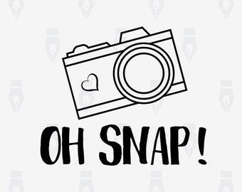 Oh snap camera svg | Etsy