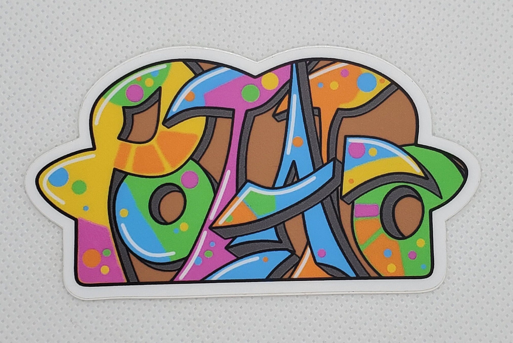 Graffiti Couch Potato Vinyl Decal Sticker - Etsy