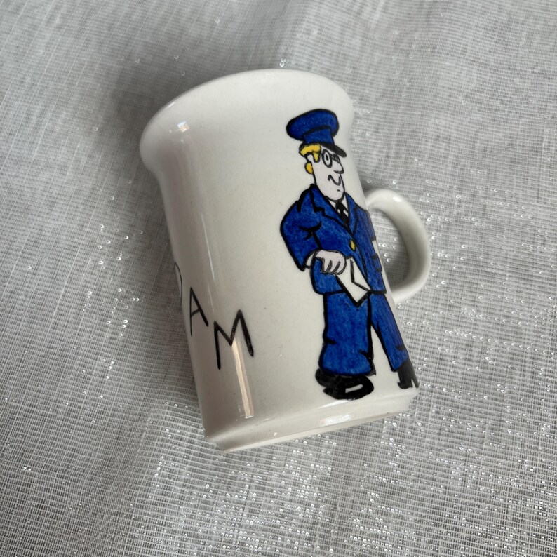 Vintage Postman Pat Jess Cat Adam Sign Churchill Made White England ...