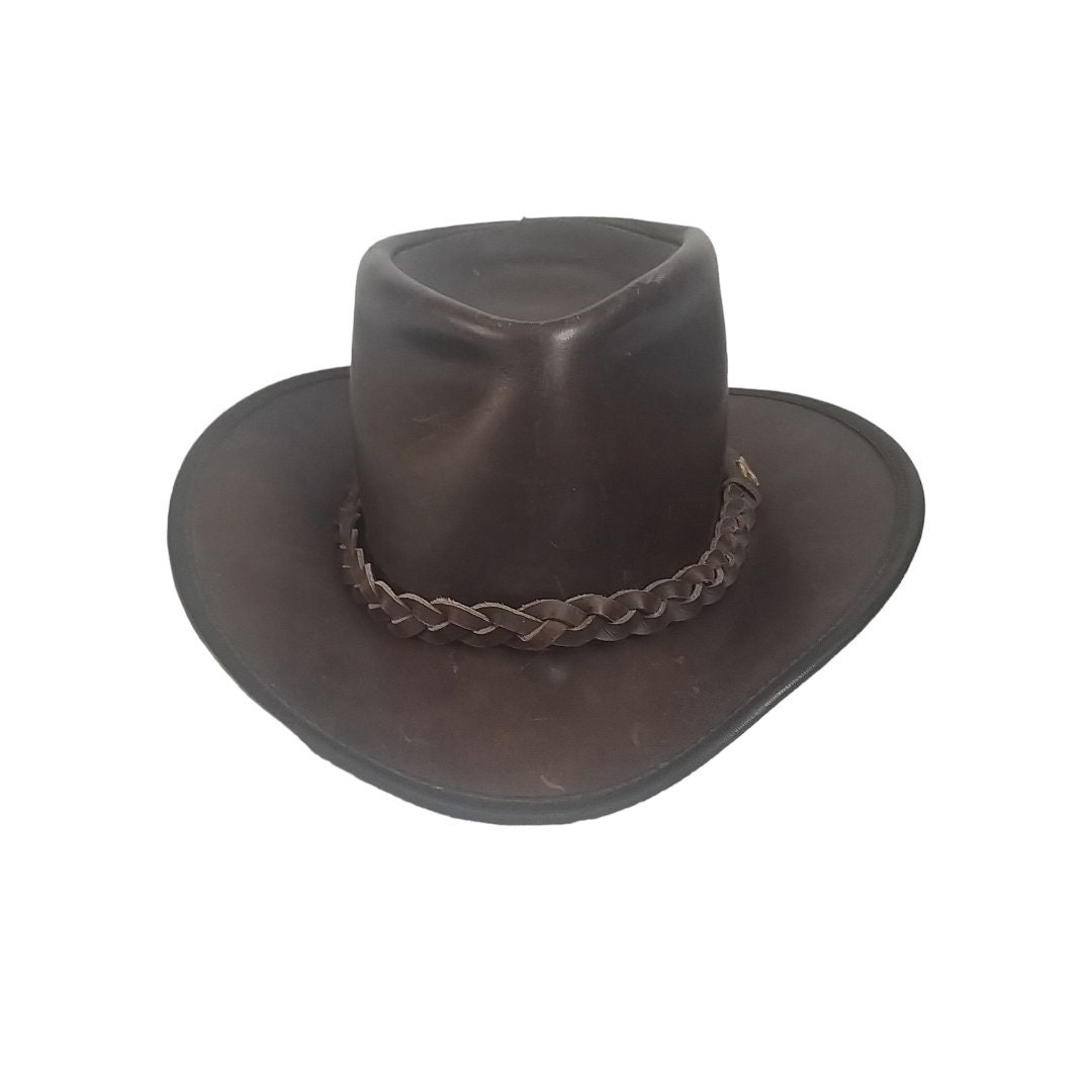 Vintage Brown Genuine Leather Durable Water Repellent Size 57 Cm 7 ...