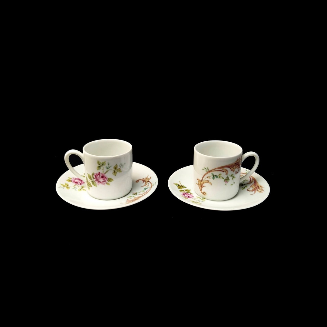 2 X Vintage Ancap Sona Verona Italy Porcelain China Espresso Coffee Cup ...