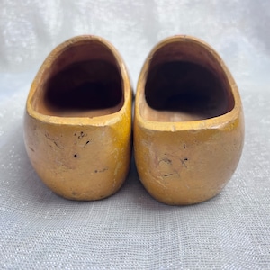 Vintage Small Wooden Clogs Netherlands Holland Dutch Handmade Hand ...