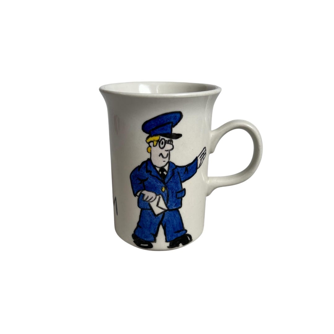 Vintage Postman Pat Jess Cat Adam Sign Churchill Made White England ...