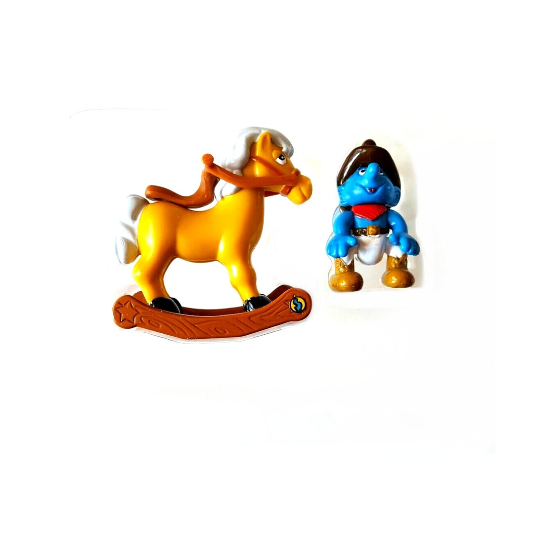 Vintage Irwin Toy Island #13020 the Smurfs Cowboy Smurf and His Die ...