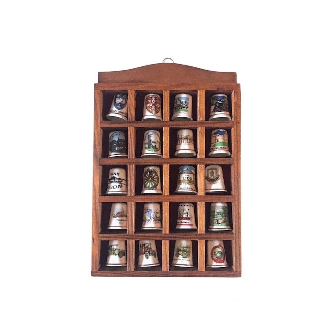 20 X Vintage Porcelain Thimbles Collection Set Decorative Sewing ...