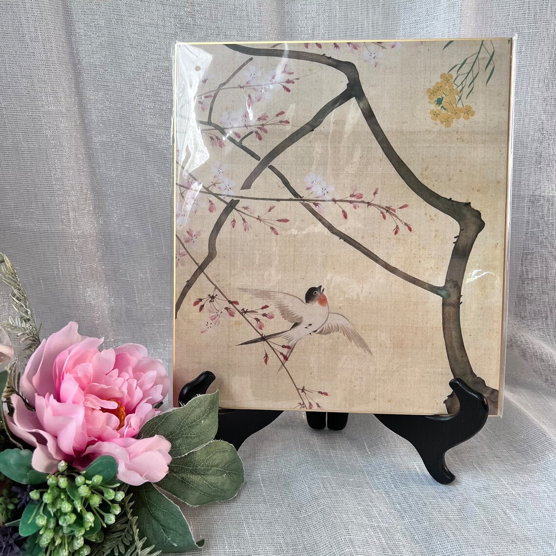 Vintage Japanese Reproduction From Flowers and Birds of the Four ...