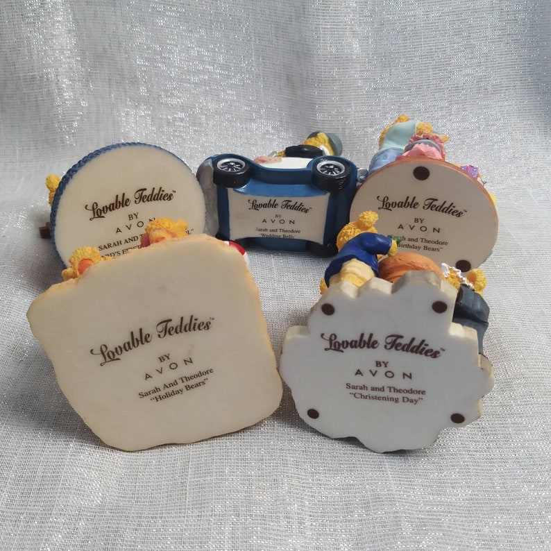 Vintage Teddy Bears Lovable Teddies Avon Sarah and Theodore Edward's ...
