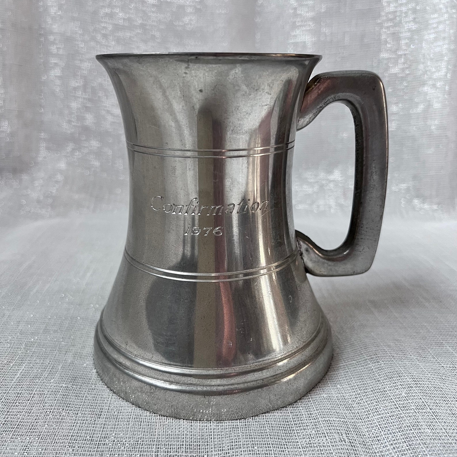 Vintage Raimond Viners Confirmation 1976 English Pewter Tankard Beer ...