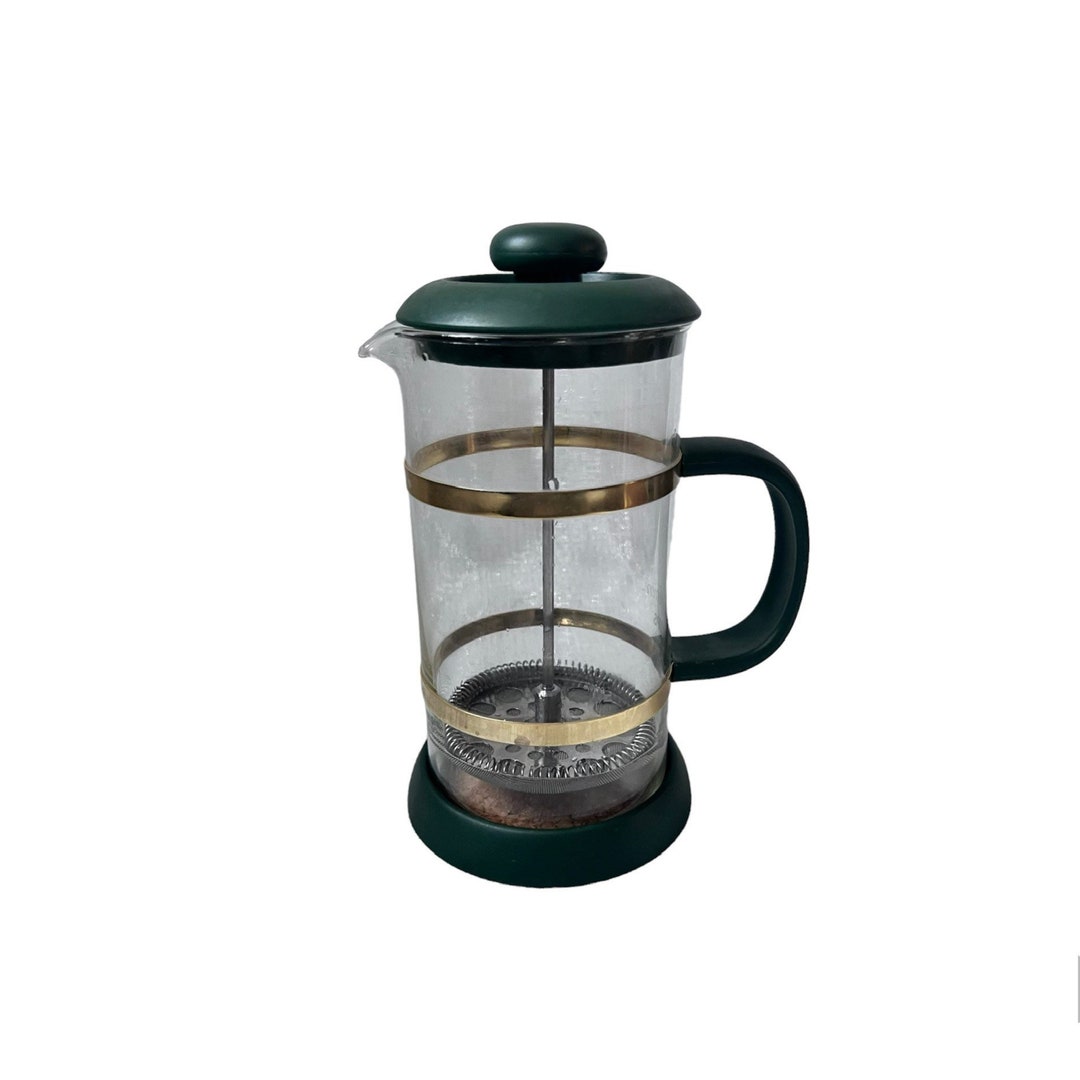 Vintage 8 Cups La Cafetiere Glass Coffee Pot Press Plunger Jug Ground ...