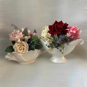 Vintage Art Deco Bretby Pottery White Classical Ribbed Rose Bowl Urn ...