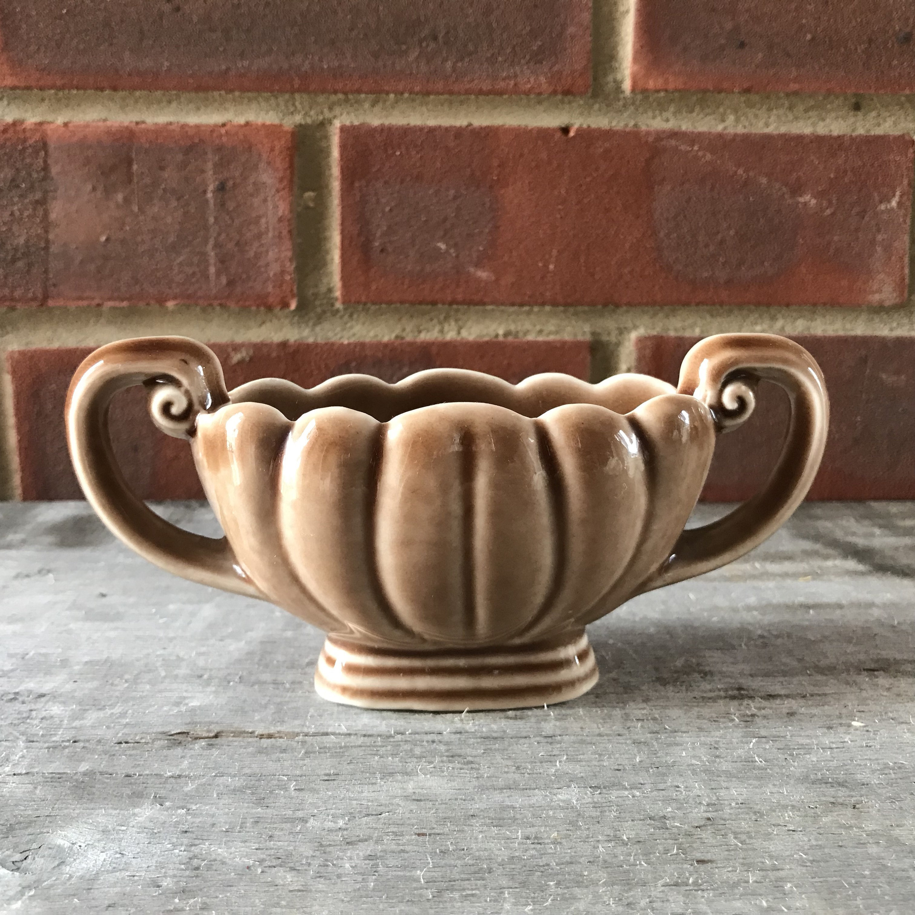 Vintage Wade Pottery Beige Glazed Two Handle Small Boat Posy | Etsy