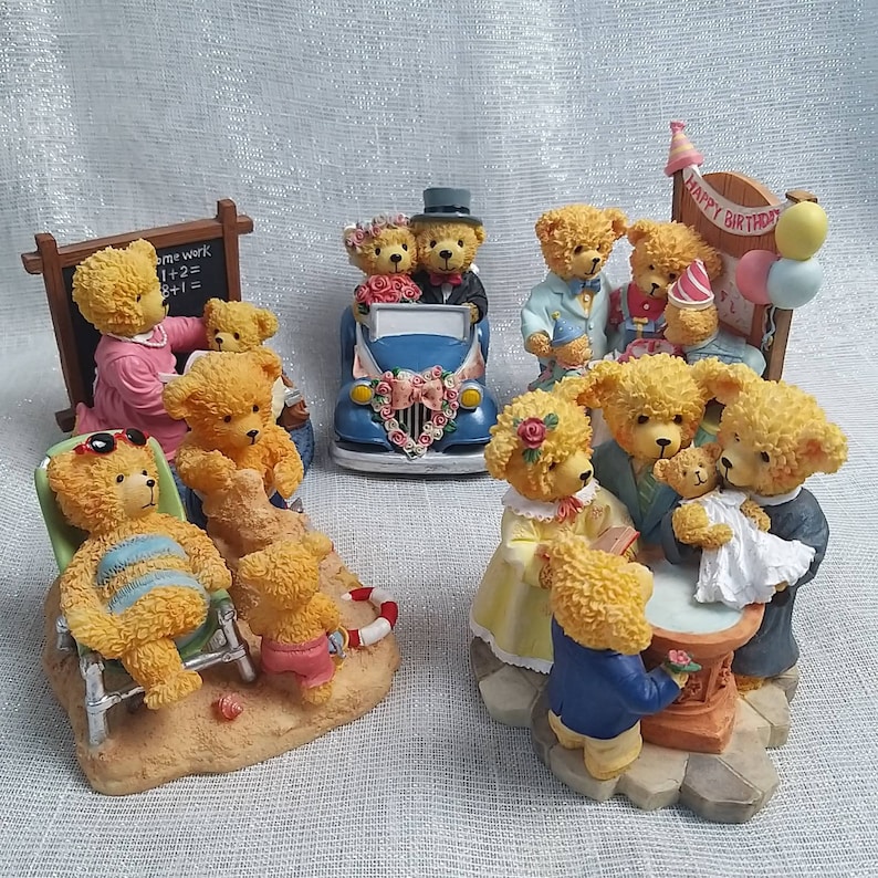 Vintage Teddy Bears Lovable Teddies Avon Sarah and Theodore Edward's ...