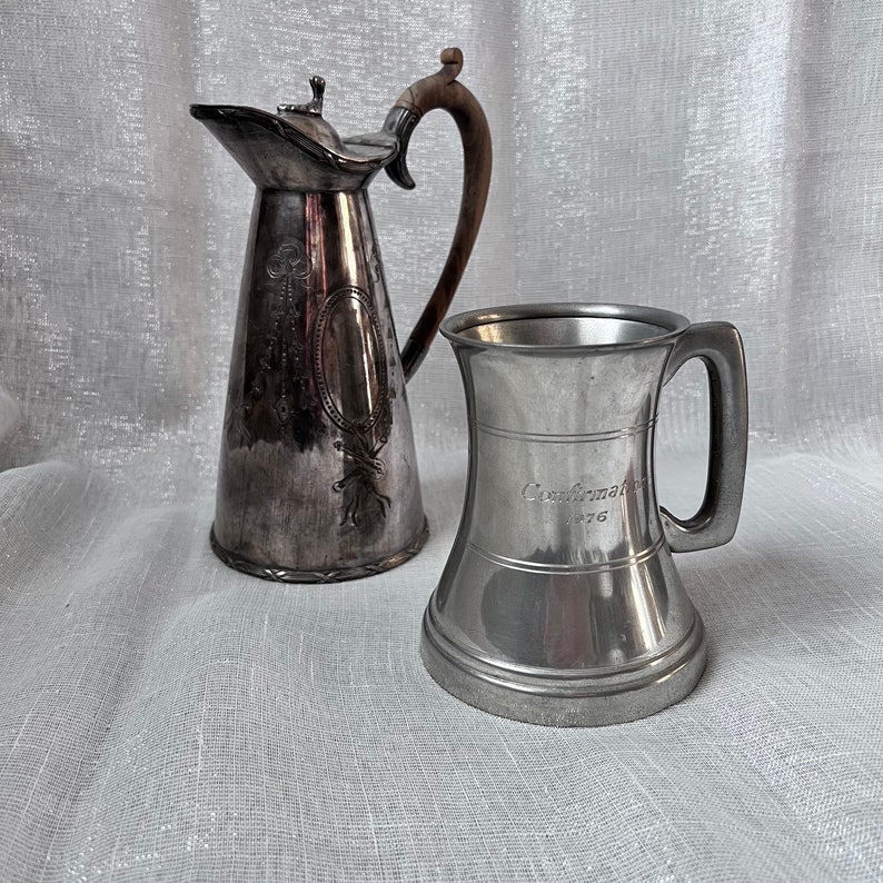 Vintage Raimond Viners Confirmation 1976 English Pewter Tankard Beer ...
