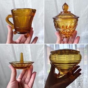 Vintage Sowerby Art Deco 1930 Pressed Brown Yellow Amber Glass Milk Jug ...
