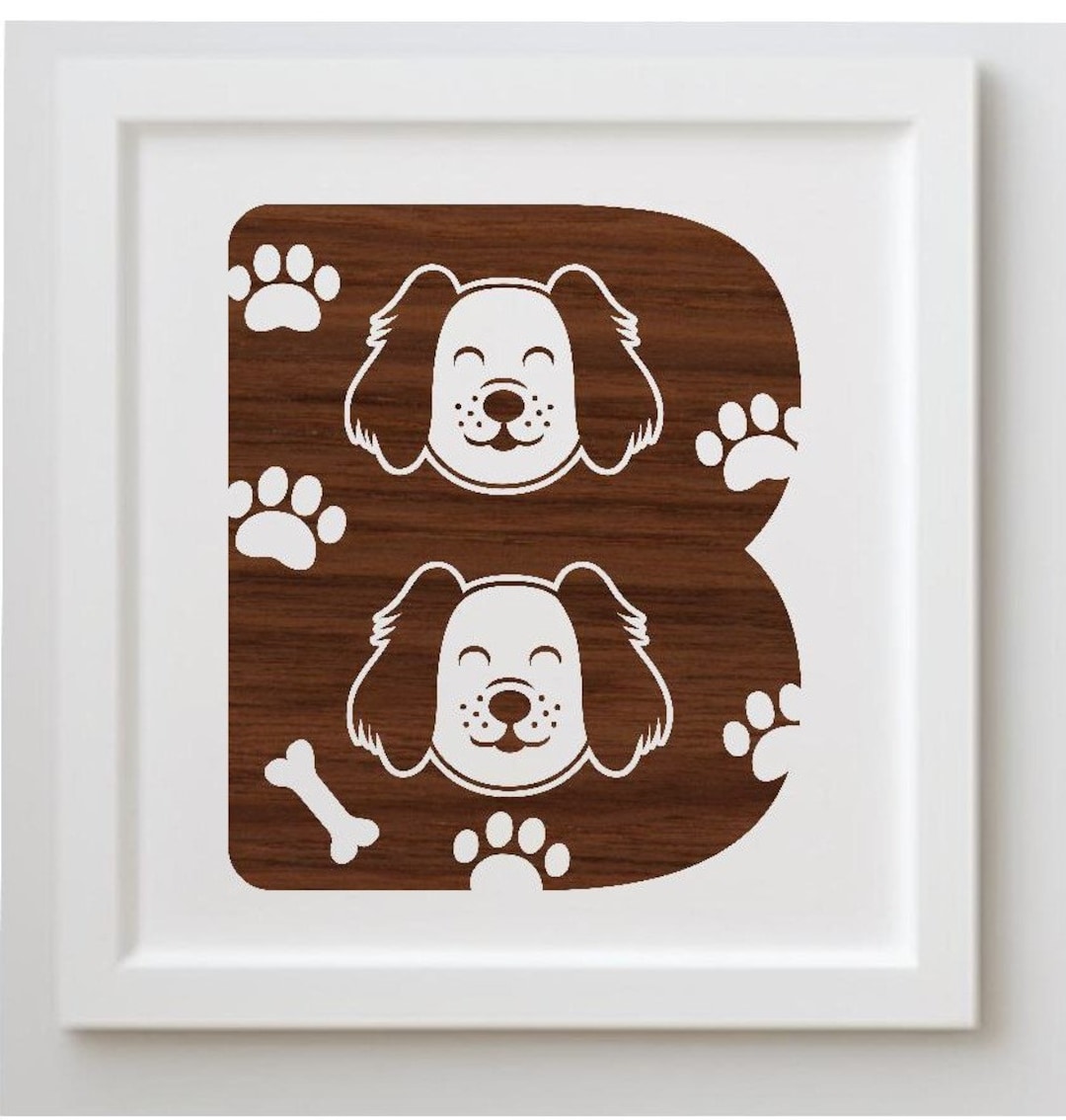 Dog Letter Art,customized Initials,personalized Letterprints,custom ...