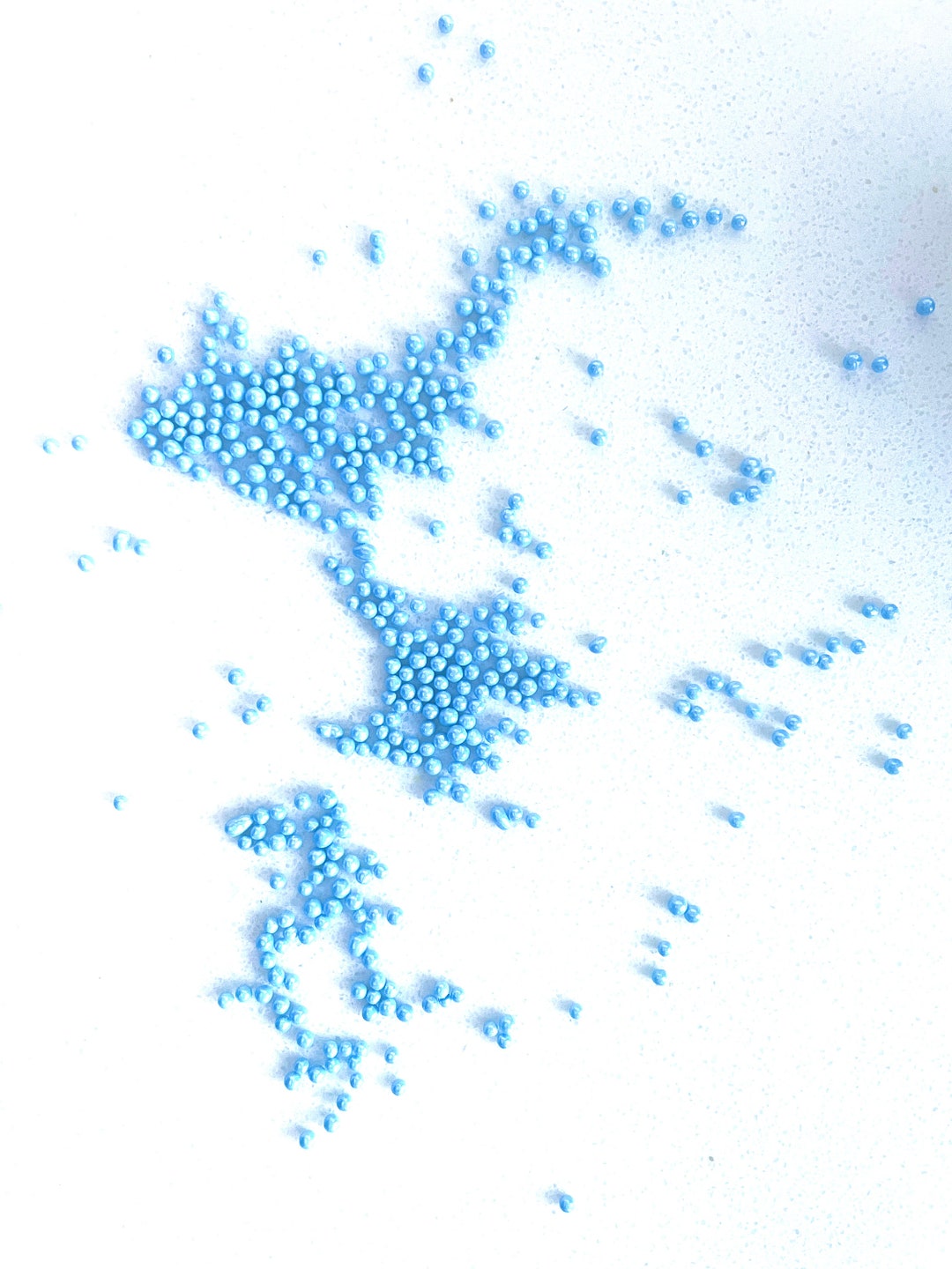 Blue Cake Sprinkles - Blue Cake Sprinkle - Tiny Pearls Cupcake Non ...