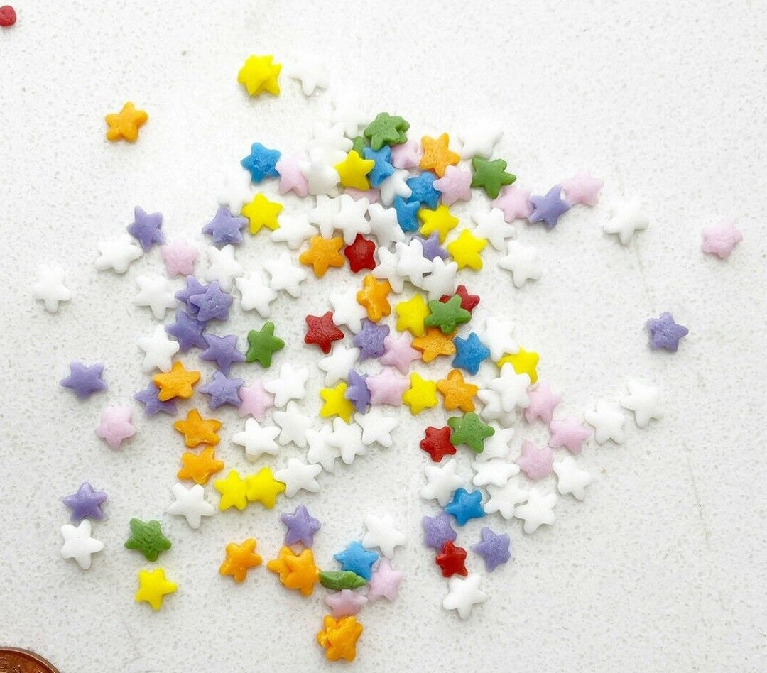 Rainbow Stars Sprinkles Rainbow Stars Cake Sprinkles Cupcake Sprinkles ...