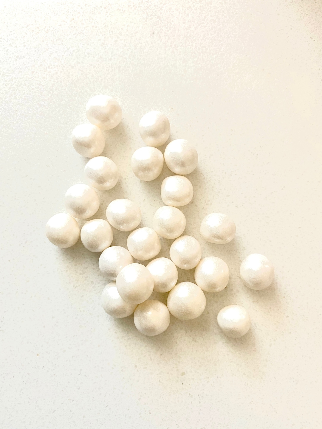 White Cake Pearls - 8mm Ball Sprinkles - Ivory Cake Sprinkle Cupcake ...