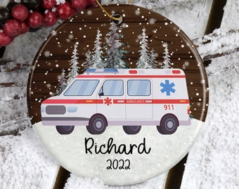 EMT Emergency Medical Technician Christmas Ornament MIL105 - Etsy