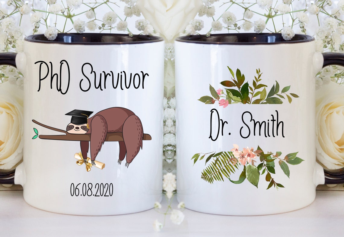 Custom Graduation gift New Doctor Cup PhD Student Gift | Etsy