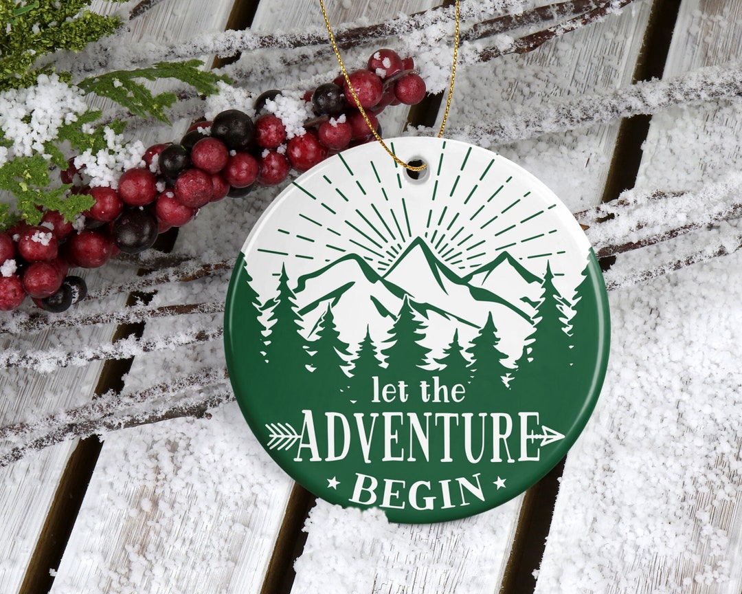 Adventure Engagement Ornament, Travel Gift for Engaged Couple, Let the ...