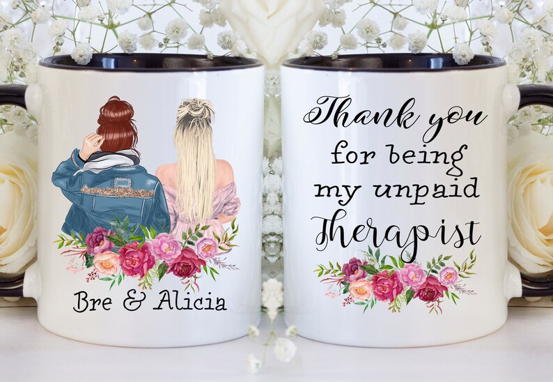 Custom Best Friend Mug, Long Distance Friendship Gift, BFF Mug ...