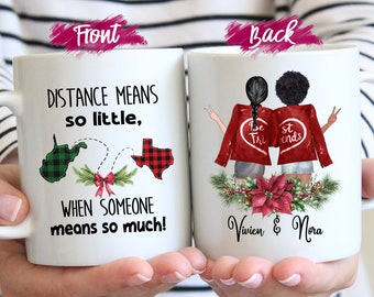 Custom Best Friend Mug Long Distance Friendship Gift BFF - Etsy