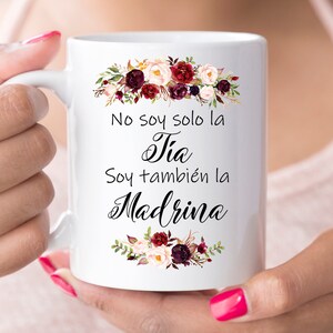 Spanish Godparent Madrina Mug, Quieren Ser Mi Madrina, Personalised Mug ...