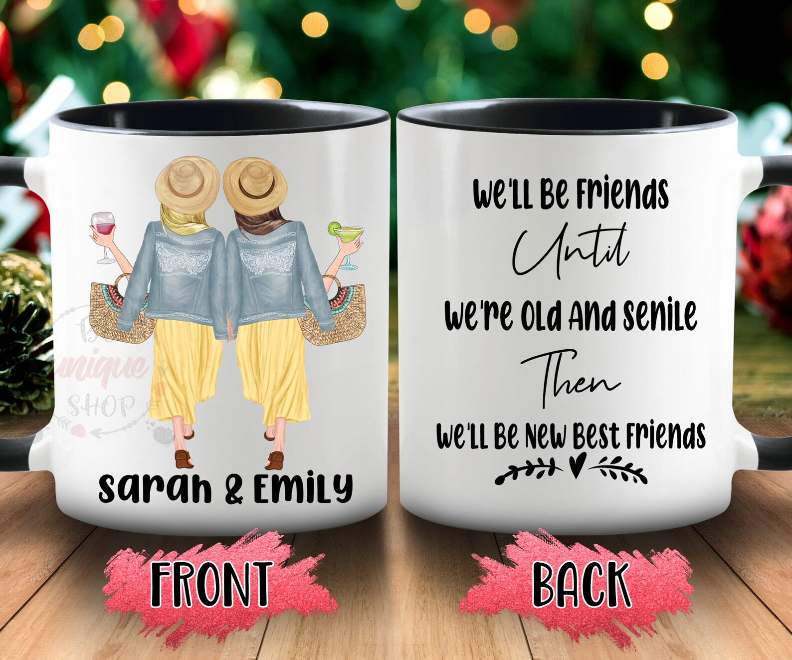 Best Friends Personalized Mug, Best Friends Gifts, We'll Be Friends ...