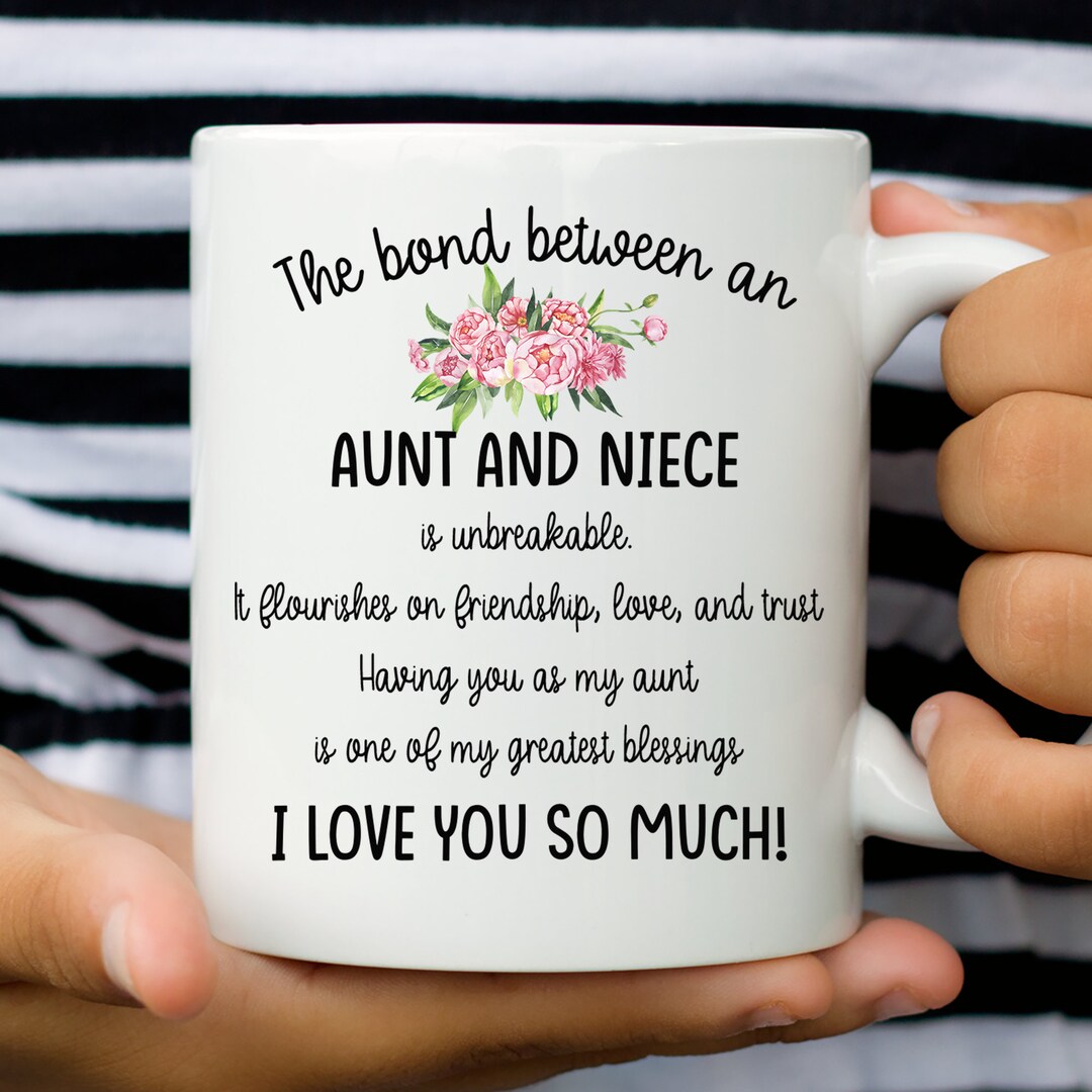 Aunt and Niece Mug, Best Auntie Gift, Sentimental Mug, Birthday or ...