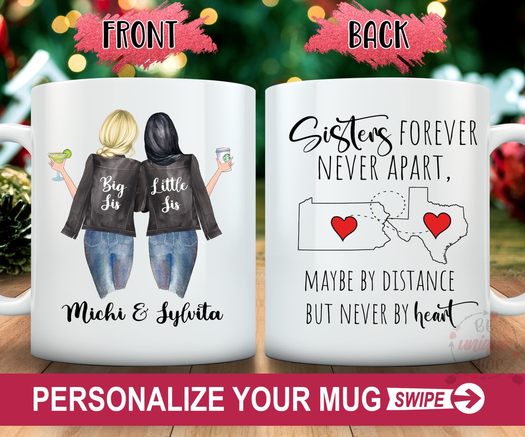 Custom SISTER Mug, Gift for Friends, Personalized Friendship Ceramic ...