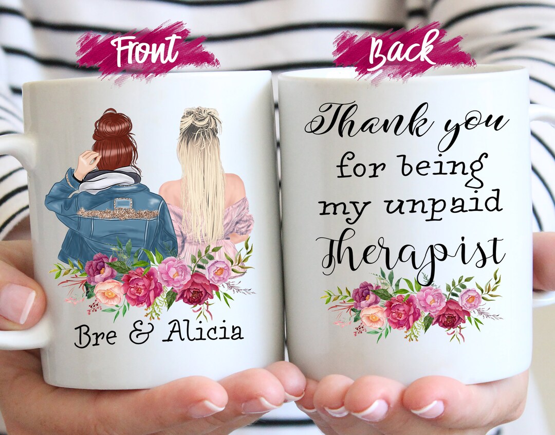 Custom Best Friend Mug, Long Distance Friendship Gift, BFF Mug ...