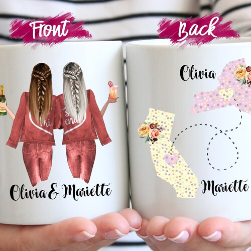 Long Distance Friendship Mug Long Distance Best Friend Mug - Etsy