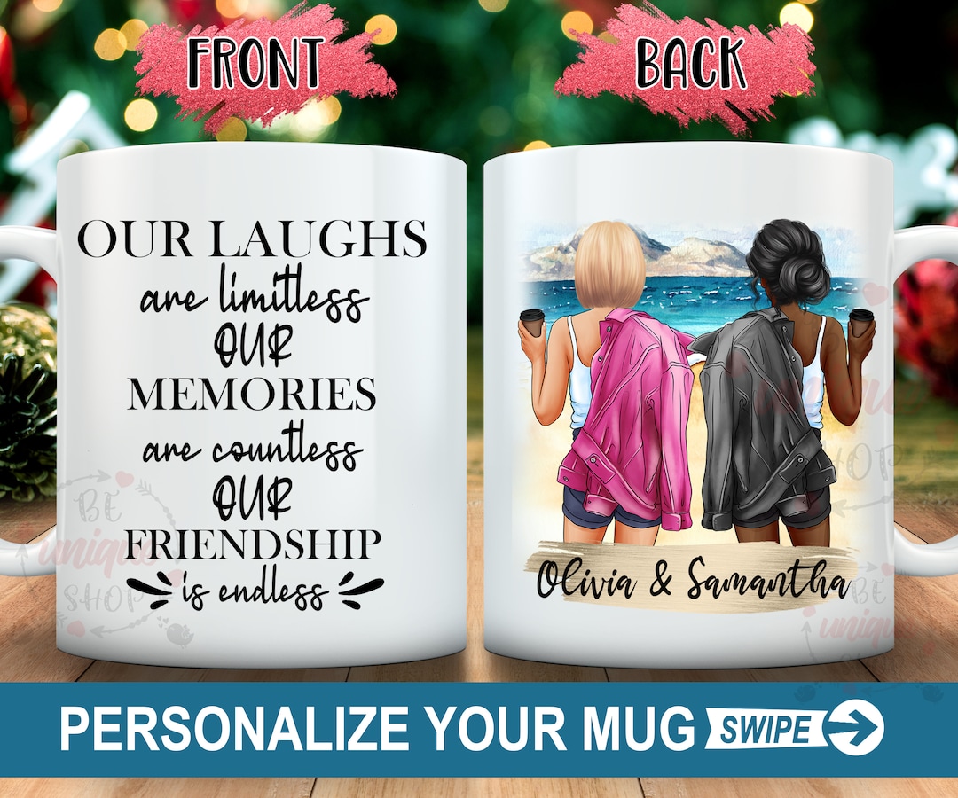 Our Laughs Limitless, Best Friends Mug, Custom Best Friend Mug ...