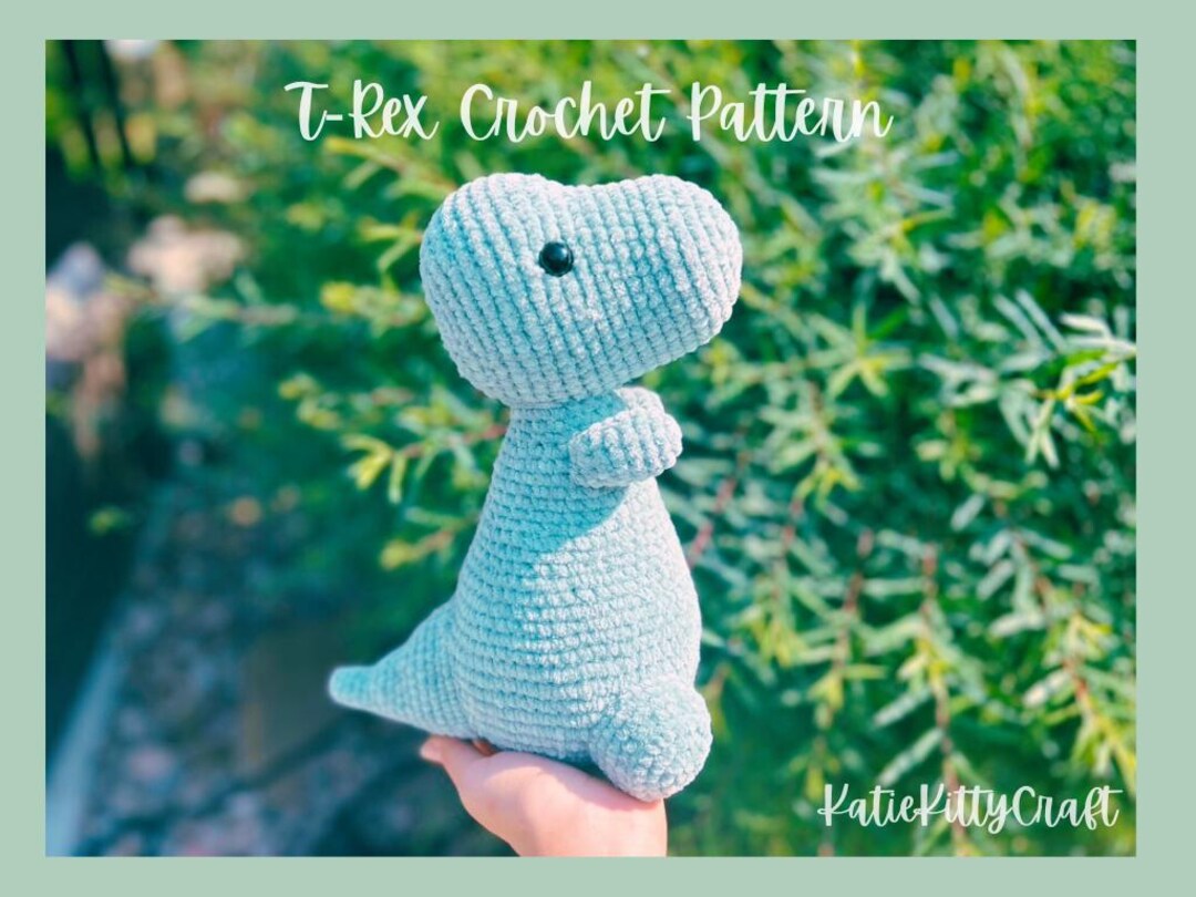 T-rex Crochet Pattern - Katiekittycraft - Etsy