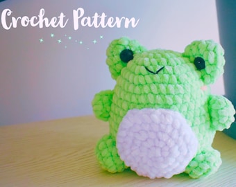 Steve the Flat Pocket Frog Crochet Pattern - Etsy