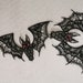 Black Lace Bat Embroidered Lace Bats Lace Bats Black Halloween - Etsy