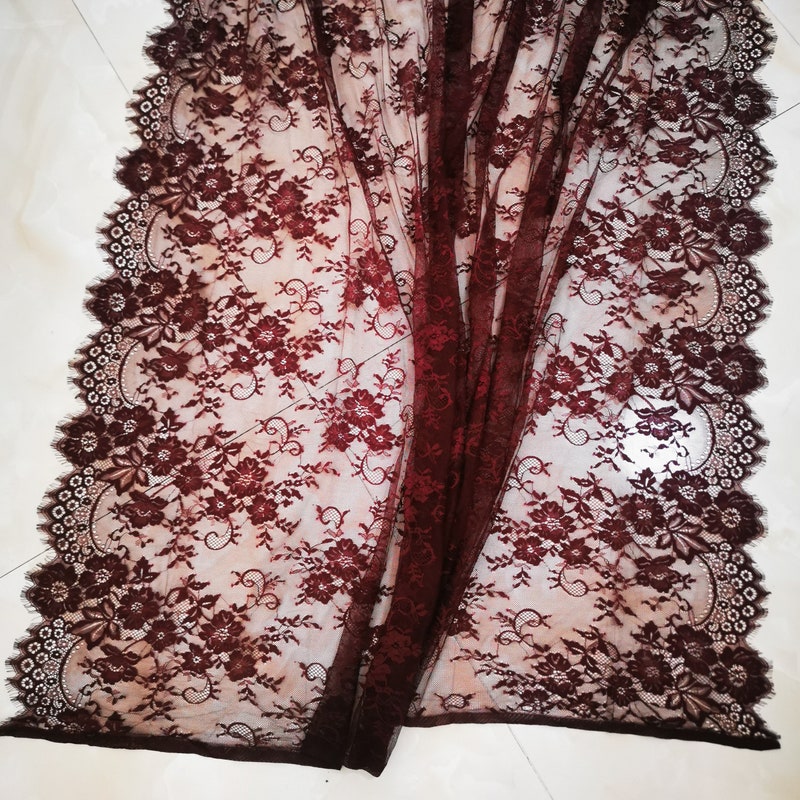 Red Lace Fabric - Etsy