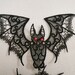 Black Lace Bat Embroidered Lace Bats Lace Bats Black Halloween - Etsy