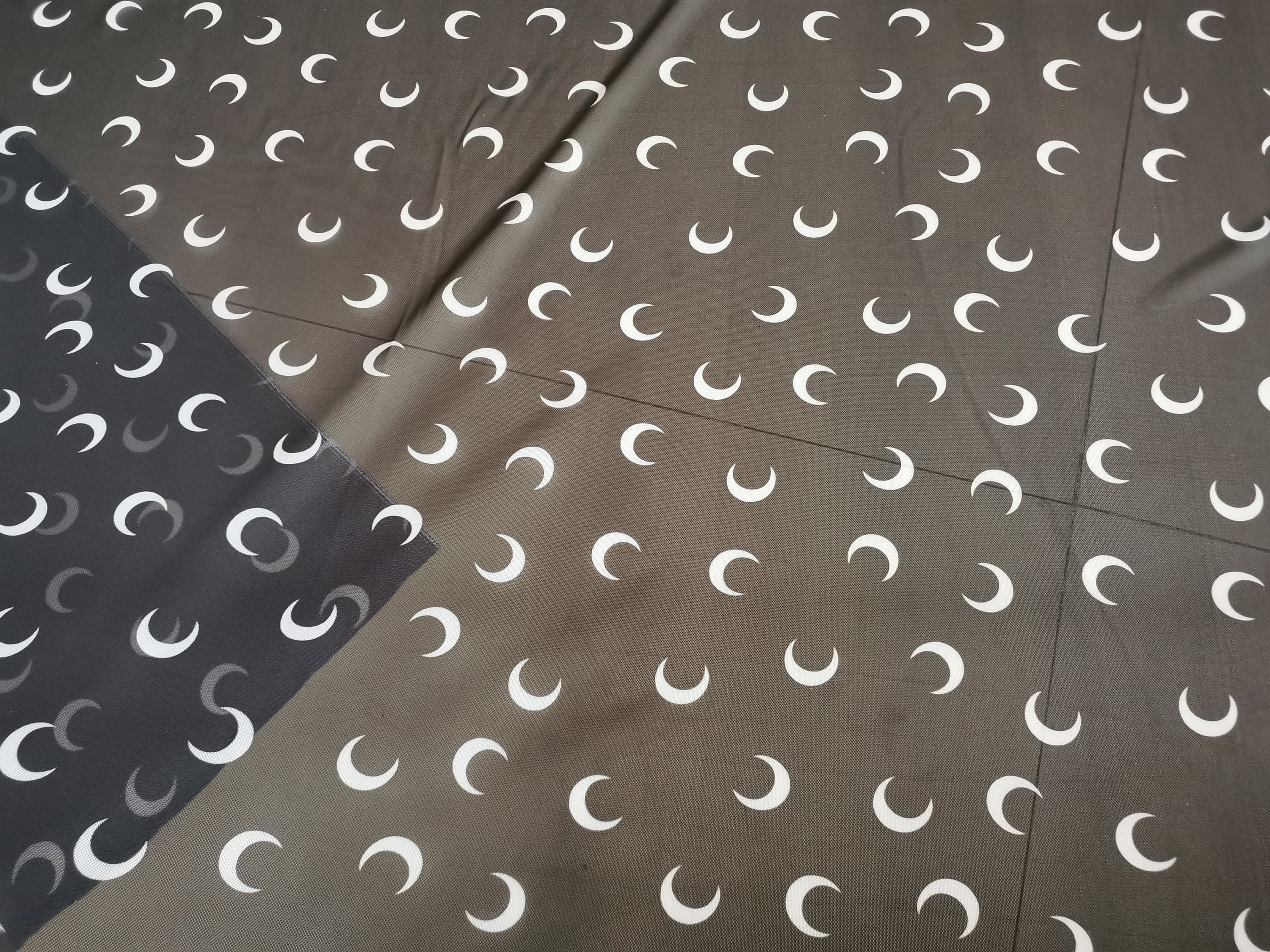 Moon Pattern Fabric Moon Print Fabric 4 Way Stretch Mesh | Etsy