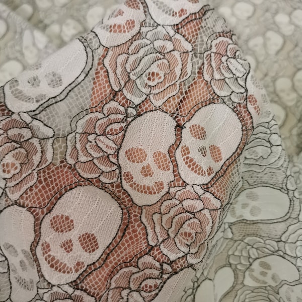 Doll Skull Fabric - Etsy