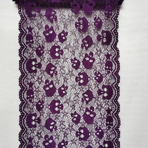 Skull Lace Trim: Halloween, Steampunk, Gothic Decor - 7 Inch Wide - Etsy