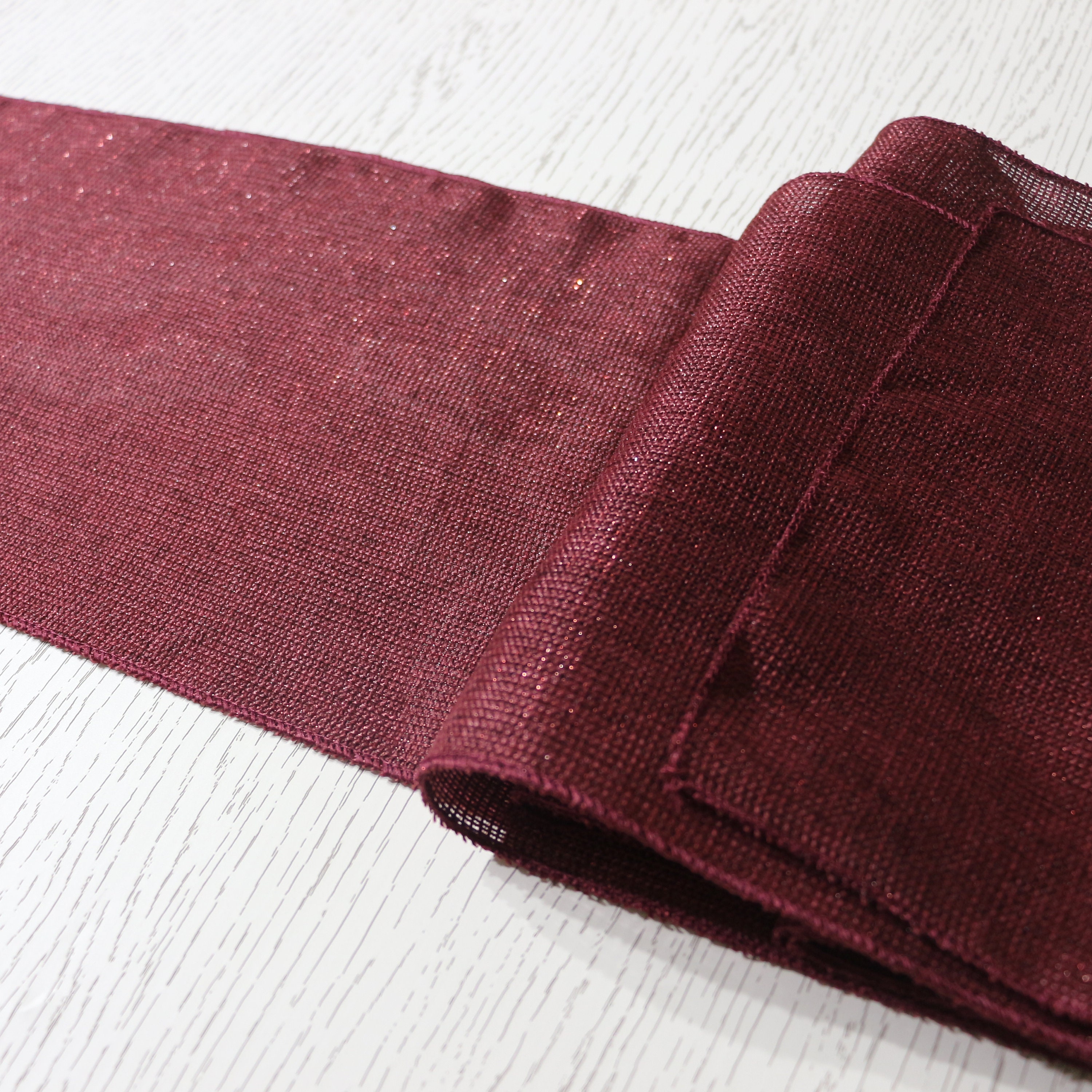 Gold Burlap Table Runner Burgundy Burlap Table Runner | Etsy