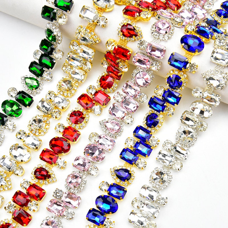 Blue Rhinestone Trim - Etsy